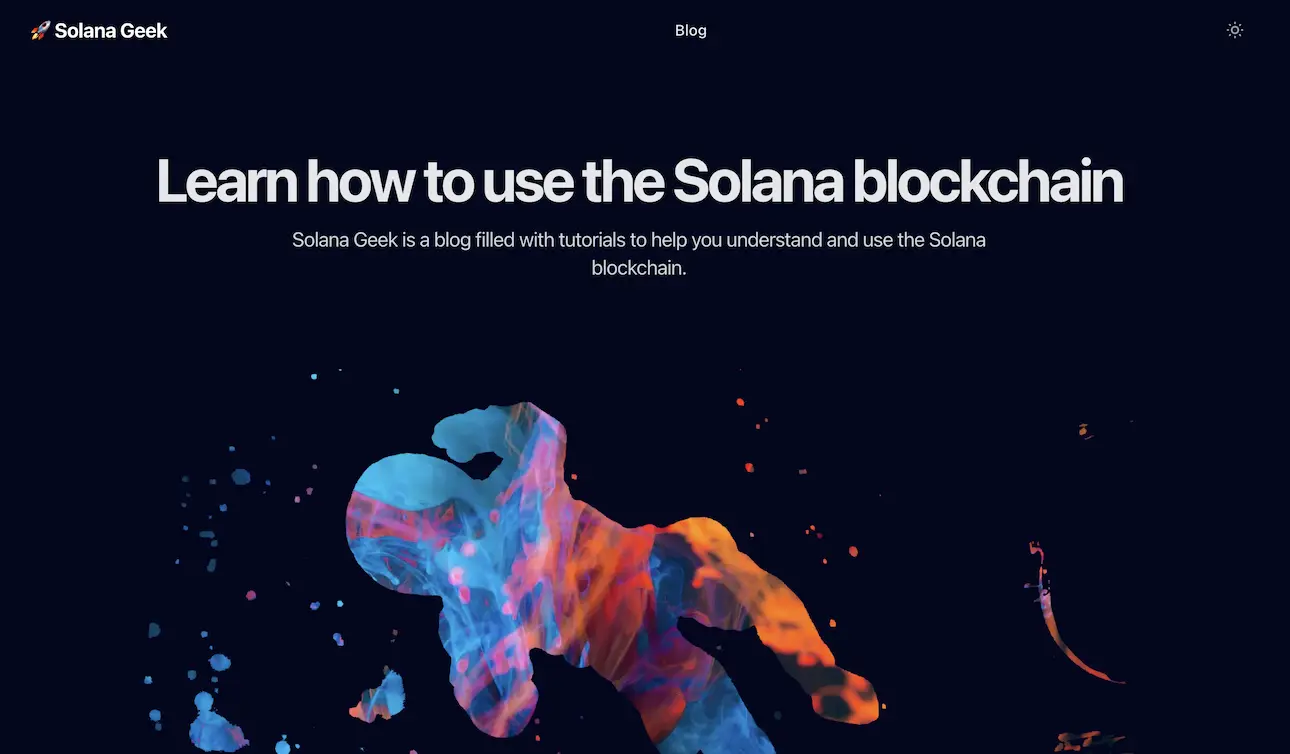 Solana Geek — Learn how to effictively use Solana.